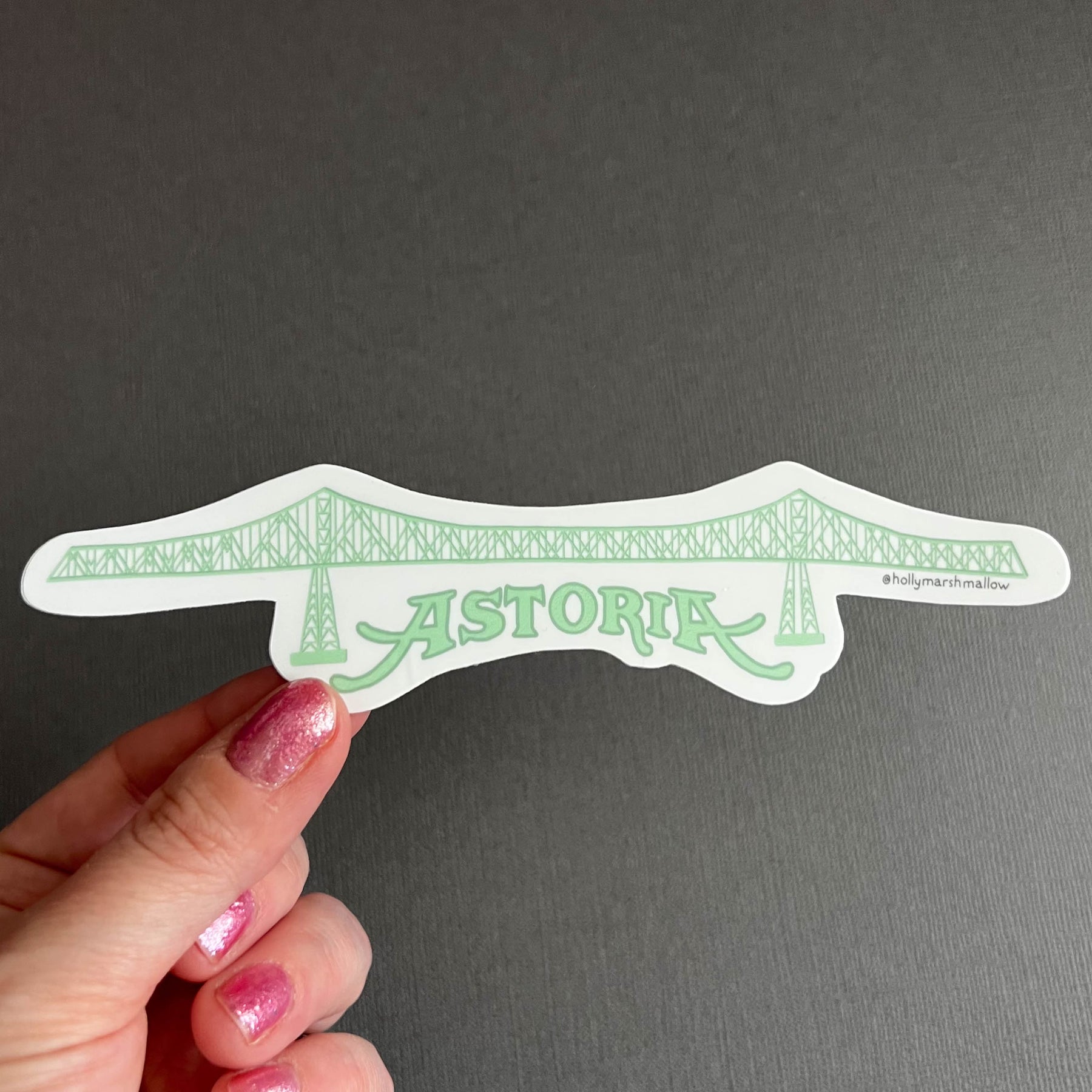 Astoria Megler Sticker - hollymarshmallow